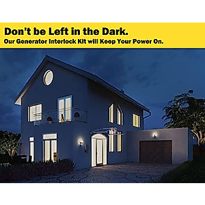 GenCap Generator Interlock Kit Compatible with Murray or Siemens 150 amp or 200 amp Panels, for Safe Usage of Portable Power During Outage