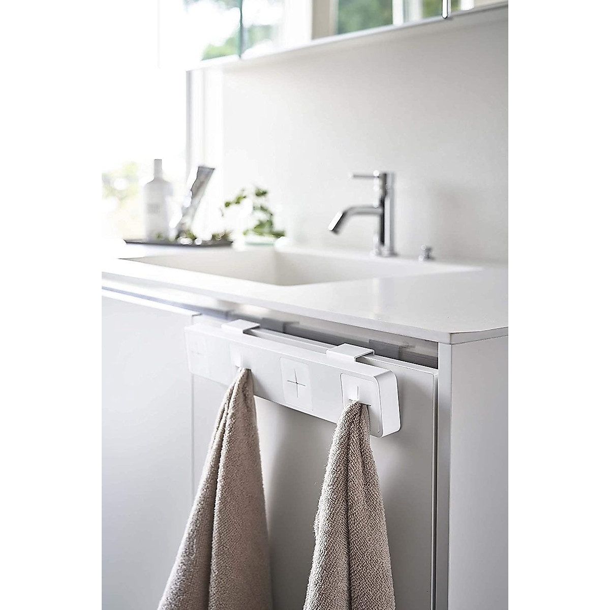 Yamazaki Home Tower Self Adhesive Towel Holder - Abs Plastic