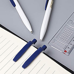 BAOKE Retractable Advanced Ink Ball Point Pens Blue Pens, Medium Point Ballpoint Pen, Ultra Smooth Writing, Pack of 12 Pcs B59 (blue)