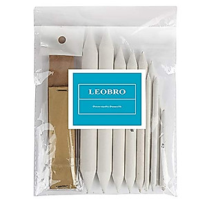 LEOBRO 11 Pieces Artist Blending Stump and Tortillion Art Blender Set with 1 Pcs Sandpaper Pencil Sharpener Pointer for Student Sketch Drawing