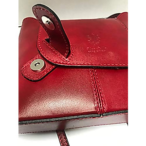 LaGaksta Isabella Leather Crossbody Bag Red