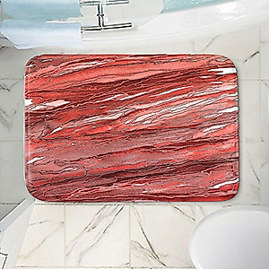 Dia Noche Designs, Bath and Kitchen Floor Mats, Large 36 x 24 in, BR-JuliaDiSanoAgateMagicRustRed2