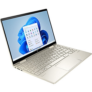 HP - Envy 2-in-1 13inch Touch-Screen Laptop - Intel Evo Platform Core i5-1135G7 - 8GB Memory - 256GB SSD - Pale Gold - Backlit Keyboard -Fingerprint Reader -Thunderbolt - WiFi 6 13-13.99 inches