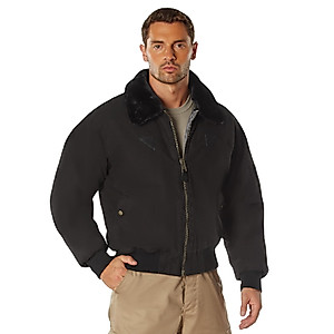 Rothco Vintage B-15A Bomber Jacket, Black, X-Large