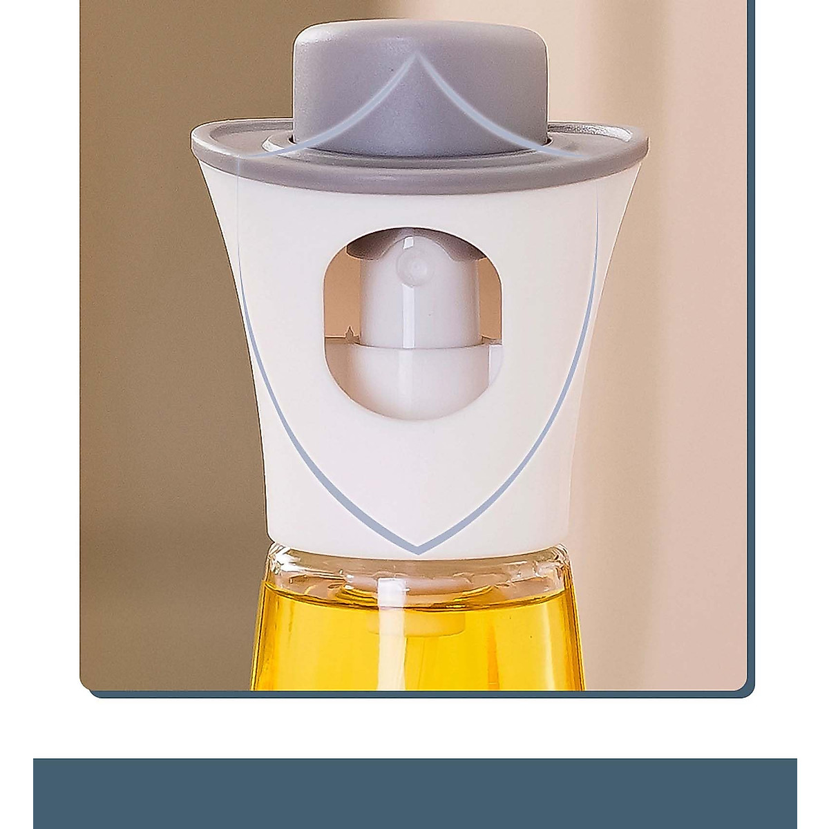 Olive Oil Dispenser Bottle, 5 Oz Spray Bottles, Oil Dispenser with Clog-Free Filter, Refillable Glass Oil Sprayer, Olive Oil Sprayer for Air Fryer, BBQ, Baking, Salad in Kitchen and Outdoor (Pink)