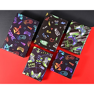Sikiweiter Gaming Wrapping Paper - Video Game Wrapping Paper, 8 Sheets Birthday Christmas Wrapping Paper for Boys Girls, 19.7 x 27.6 Inches Per Sheet