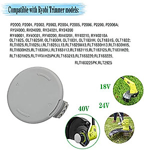 BOOTOP PIN AC14HCA Spool Cap, 522994001 One+ Replacement Spool Cap Compatible with Ryobi 18V, 24V, 40V Cordless Trimmers, Spool Cover 993373001 for P2000 P2005 P2006 RY24021 Weed Eater Parts