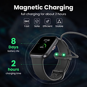 C21 Alexa Smart Watch(Calls/Bluetooth/Email) for Men Women, Sleep Heart Rate Blood Oxygen Monitor for Android & iPhone Smartwatches, 60+ Sport Modes, IP68 Waterproof 1.69' Touch Screen Fitness Tracker