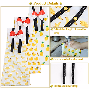 craftshou 3 Pcs Duckling Chicken Diaper Washable Reusable Goose Clothes Farm Pet Diapers Bow Tie Ducky Diapers Supplies for Poultry