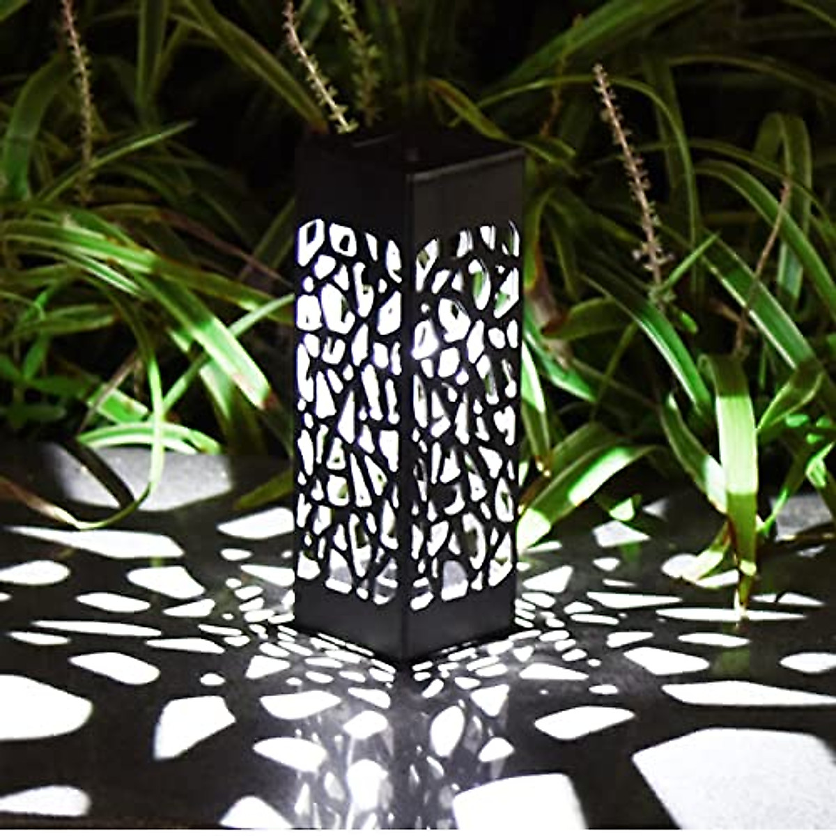 Cold White 2PCS Led Solar Pathway Lights Lawn Lamp Outdoor Bulb Light Sensor Waterproof Solar Street Lamp Solar Lights for Home Garden Decor