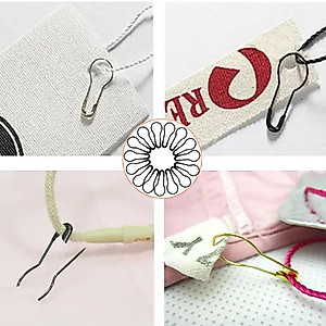 Erewa 500Pcs Black Bulb Pins 0.8" Gourd Safety Pin Metal Calabash Pins Clothing Tag Pins for Craft Project, Home Accessories