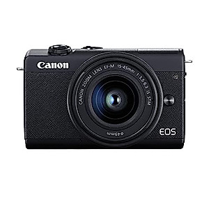 Canon EOS M200 Mirrorless Digital Camera with 15-45mm Lens International Version