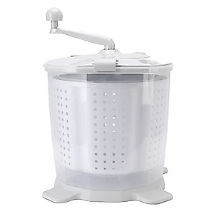 Washing Maching, Hand Crank Washing Machine Manual Washer with Detachable Wash Basket Portable Washing Maching 1200rpm Rotating Speed & Fast Dehydration Easily Washer for Dormitory Apartment Camping