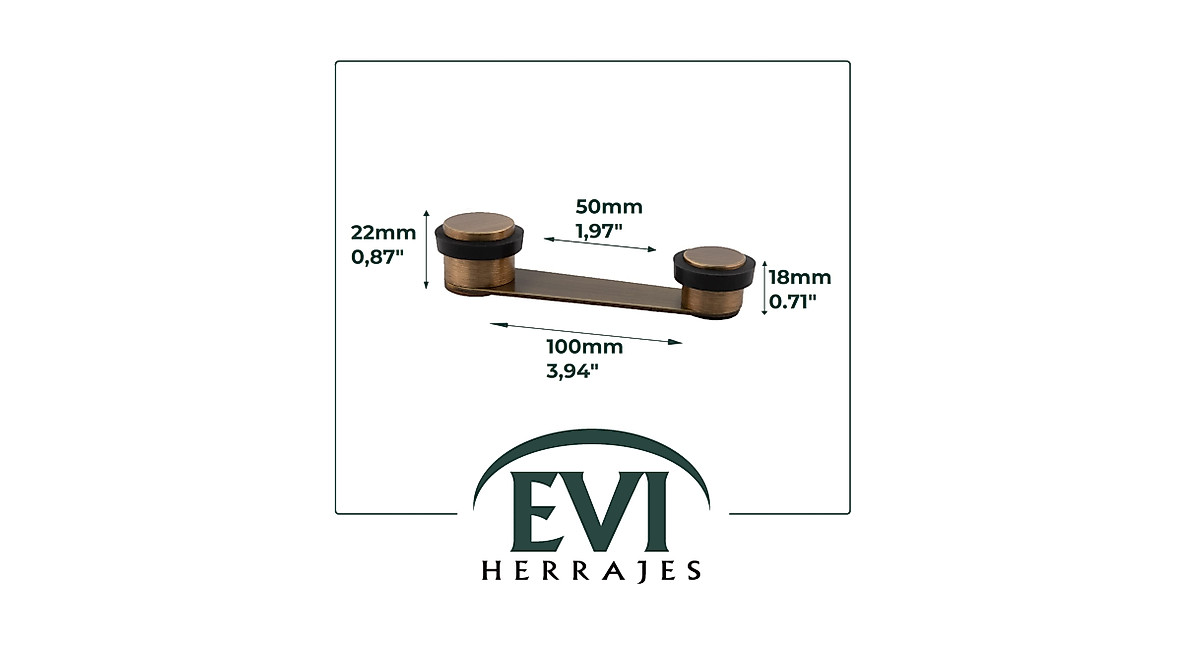 Rotating Retainer Door Stop for Doors up to 50mm