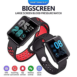 XXXDXDP Sport Modes Smart Watch for Android ios Fashion Comfortable Women Men Sleep Management Smartwatch (Color : Black)