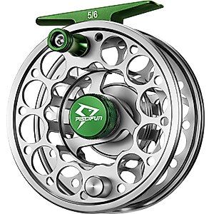 Piscifun Sword Fly Fishing Reel, CNC-Machined Aluminum Alloy Fly Reel, Light Weight and Corrosion Resistance Design 5/6wt Gunmetal
