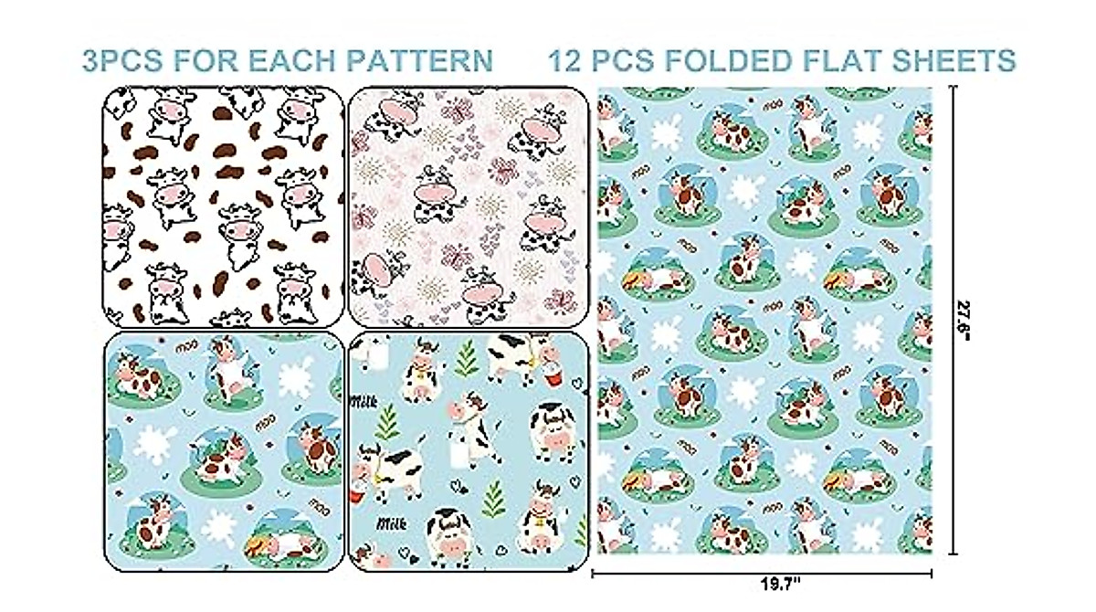 Sikiweiter Cow Print Wrapping Paper - Perfect for Parties