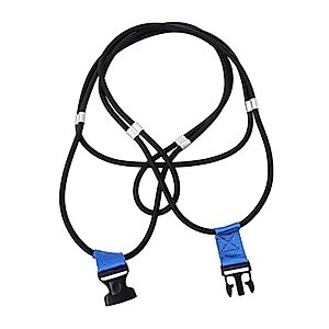 Mobestech Lock Cord for Trash Can Black Elastic Rope Garbage Bin Lock for Squirrels Garbage Can Straps for Animals Plastic Trash Can Bungee Cord