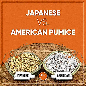 Ho Yoku Pumice for Plants, 2.25 Quarts, Horticultural American Pumice Rocks, Additive for Bonsai Soil, Succulent Soil, or Houseplants