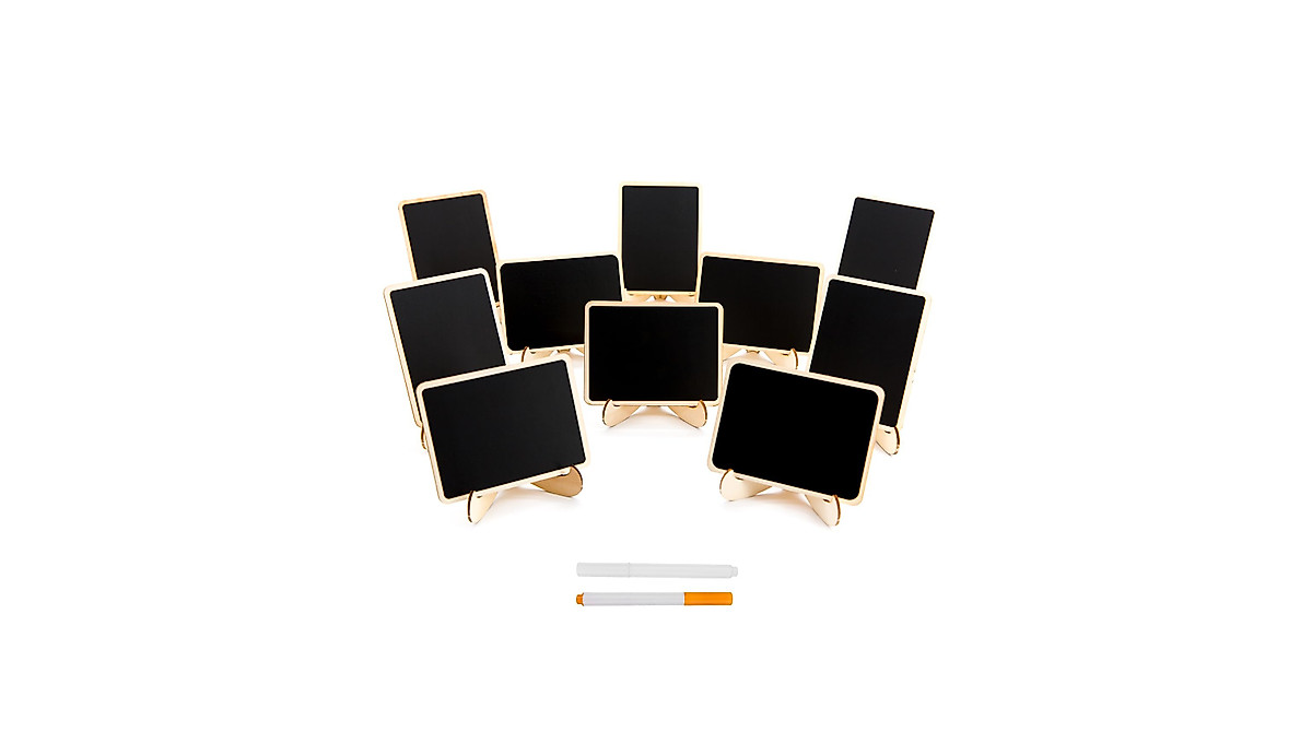 Mini Chalkboards Signs Set for Weddings & Events | Durable & Reusable