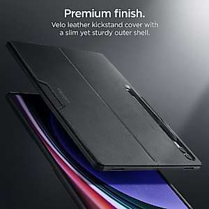 Spigen Thin Fit Pro Designed for 14.6 inch Galaxy Tab S10 Ultra Case (2024), Galaxy Tab S9 Ultra Case (2023), Galaxy Tab S8 Ultra Case (2022) Kickstand & S Pen Holder Compatible with Keyboard - Black