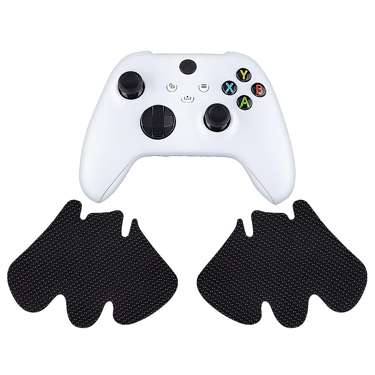eXtremeRate PlayVital Anti-Skid Sweat-Absorbent Controller Grip for Xbox Series X/S Controller, Professional Textured Soft Rubber Pads Handle Grips for Xbox Series X/S Controller - 3D Concave