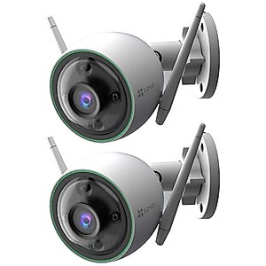 EZVIZ 2 Pack C3N Full HD AI-Powered Outdoor Smart Wi-Fi Security Camera