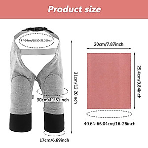 Jaeskeclip Dog Leg Wound Protector, Dog Surgery Recovery Sleeve, 1 Pc Dog Elbow Brace with Dog Earmuff, Pet Elbow Brace Protector for Preventing Injuries and Sprains, Elbow Shoulder Support(Size:L)