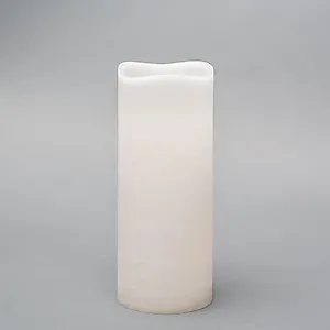 Richland Large LED Pillar Candle with Wavy Top (1, 4" x 10")
