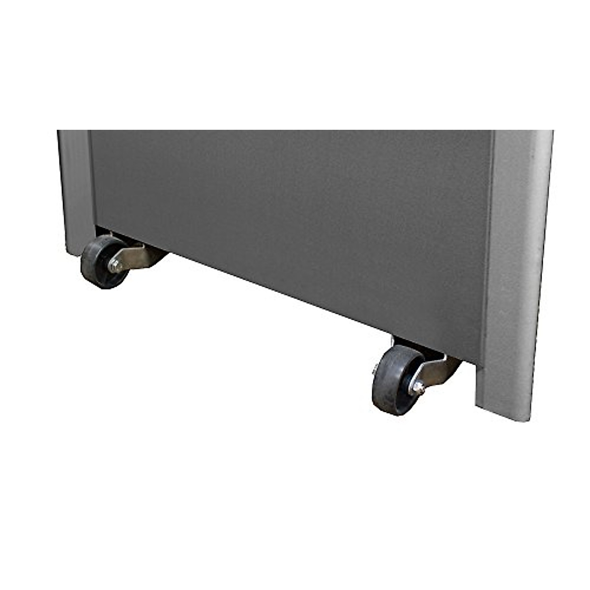 Hiland NG-GT-BRZ Natural Gas Commercial Glass Tube Patio Heater w/Wheels, 42,000 BTU, Variable Heat Control, Pyrmaid, Bronze