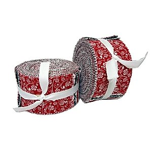Classic Collection Black & Red Jelly Roll - Made in The USA (40 cuts)