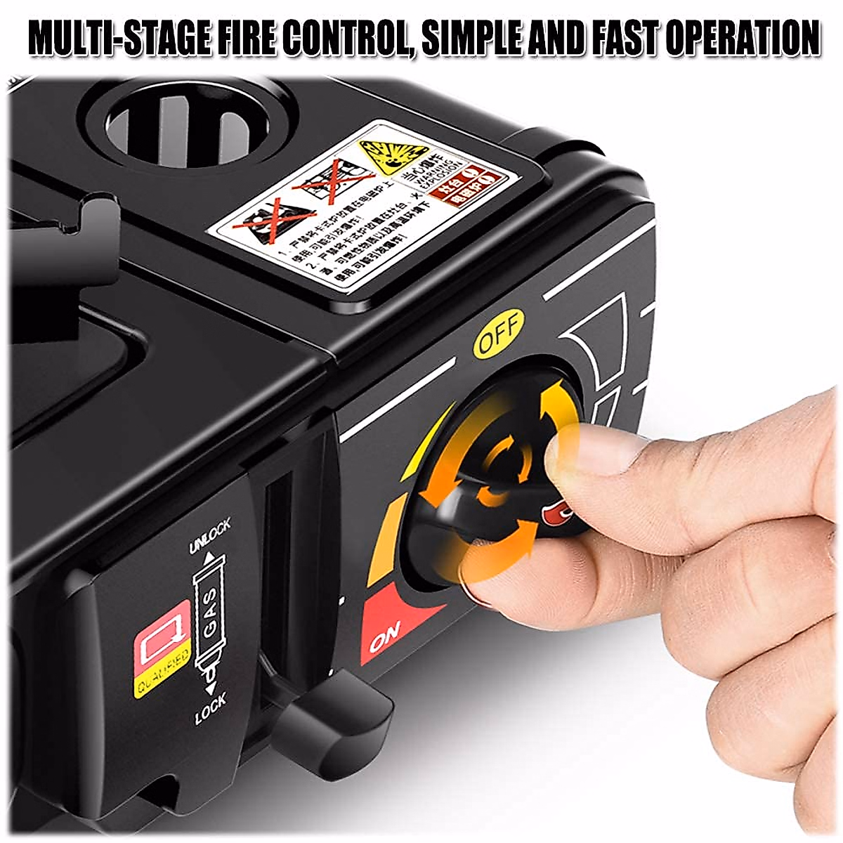 Camping Accessories Portable Gas Grill - RFAIKA Outdoor Windproof Butane Camp Stove, Gas Tank And Liquefied Gas Tank Can be Used, With Portable Box to Meet any of Your Needs