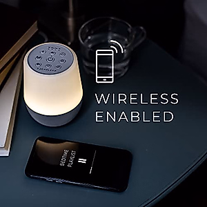 Yogasleep Duet White Noise Sound Machine & Night Light, 30 Natural Sounds, Bluetooth-Wireless Speaker for Travel, Office Privacy, Concentration, Sleep Aid for Adults & Baby, Registry & Nursery Gift