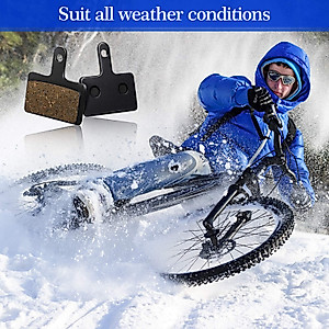 Hestya 6 Pair Bike Brake Pad Compatible with TRP Tektro Shimano Deore Br-M575 M525 M515 T615 T675 M505 M495 M486 M485 M475 M465 M447 M446 M445 M416 M415 M395 M375 M315 M355 C601 (Copper Semi Metallic)