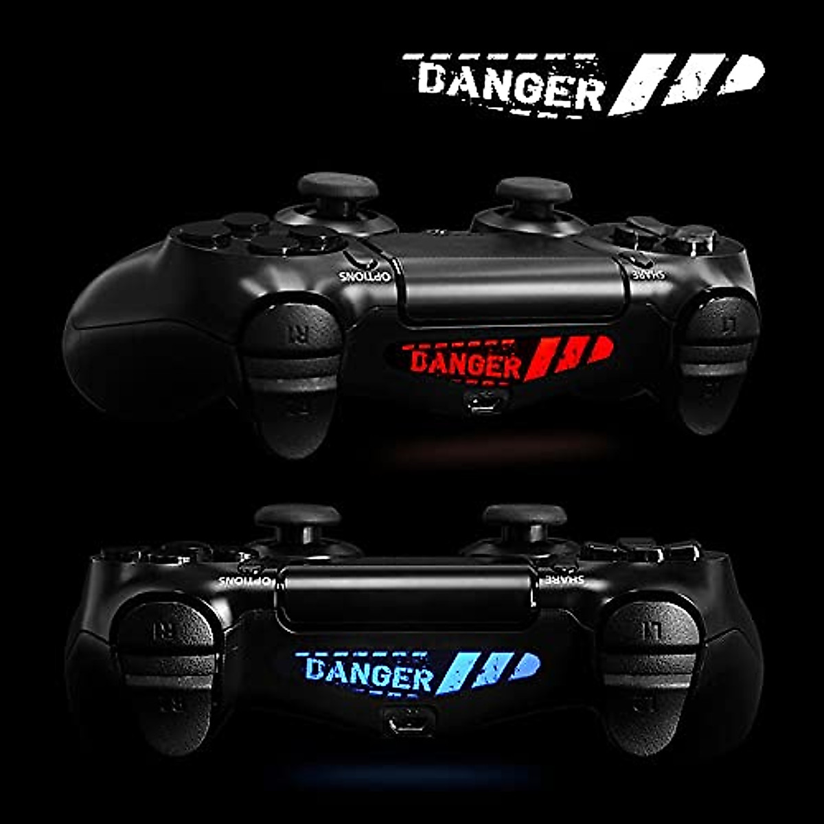 eXtremeRate 30 Pcs/Set Personized Controller Light Bar Decal for PS4 Remote Skins, Game Accessories Led Cover Sticker for PS4 Slim Pro Controller