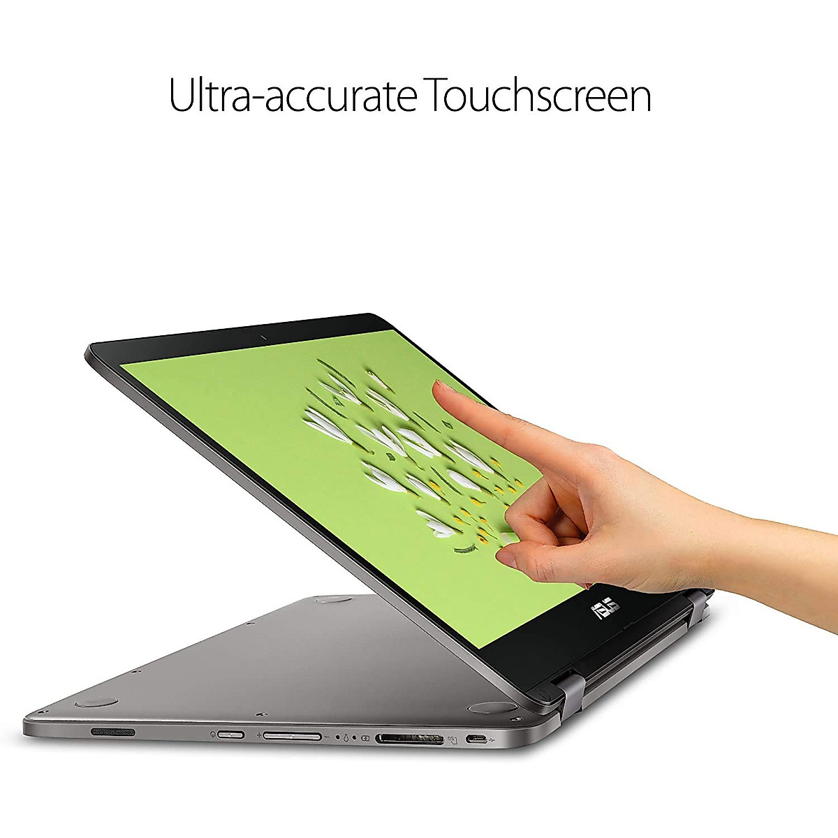 ASUS VivoBook Flip 14 2-in-1 Convertible Laptop, 14" HD Touchscreen Display, Intel Pentium Silver N5030 CPU, 4GB DDR4 RAM, 128GB Storage, Windows 10 Home in S Mode, Grey, TP401MA-AH21T