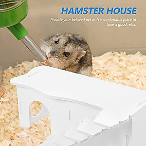 POPETPOP Plastic Hamster Hideout Rat Ladder House Guinea Pig House Guinea Pig Rest House Bird Toys