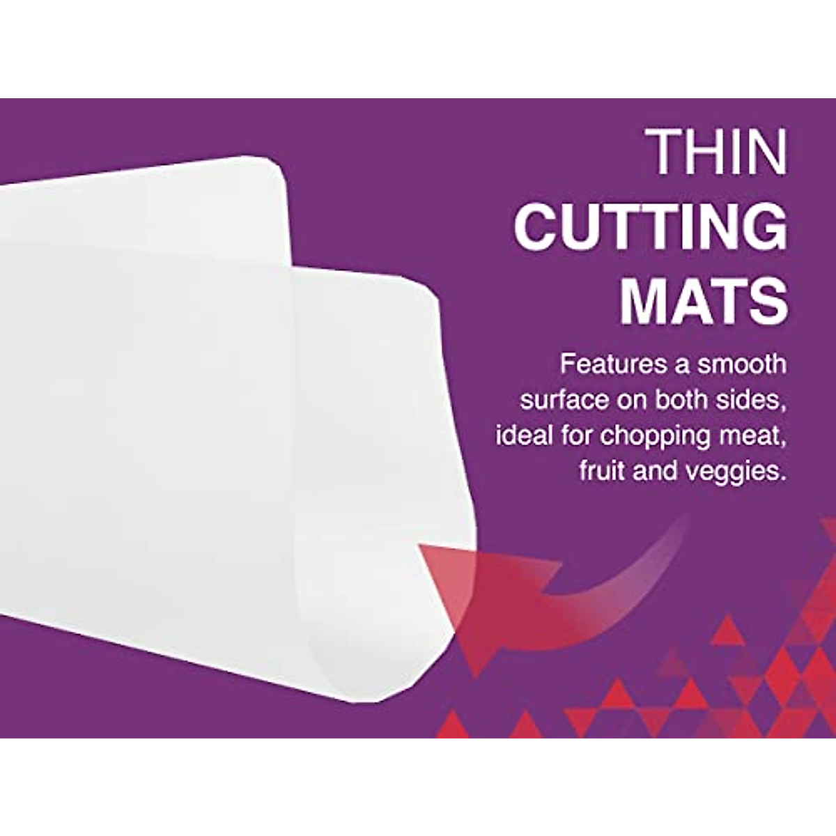 Arrow Plastic Flexible Cutting Mats - White Cutting Board, 10 Pack - Made in the USA, BPA Free - Ideal for Cutting and Chopping - Measures 15 x 12 Inches