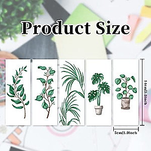 12 PCS Bookmarks for Students, 12 Resin Botanical Styles Bookmarks for Women Men, Cute Plant Bookmark Set for Kids Reading Lovers, School Home Gifts