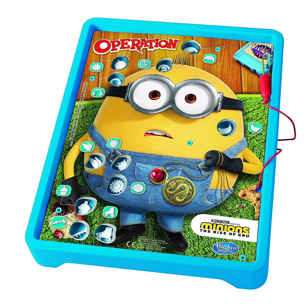 Hasbro Gaming Operation Game: Minions: The Rise of Gru Edition Board Game for Kids Ages 6 and Up; Classic Operation Gameplay; for 1 or More Players