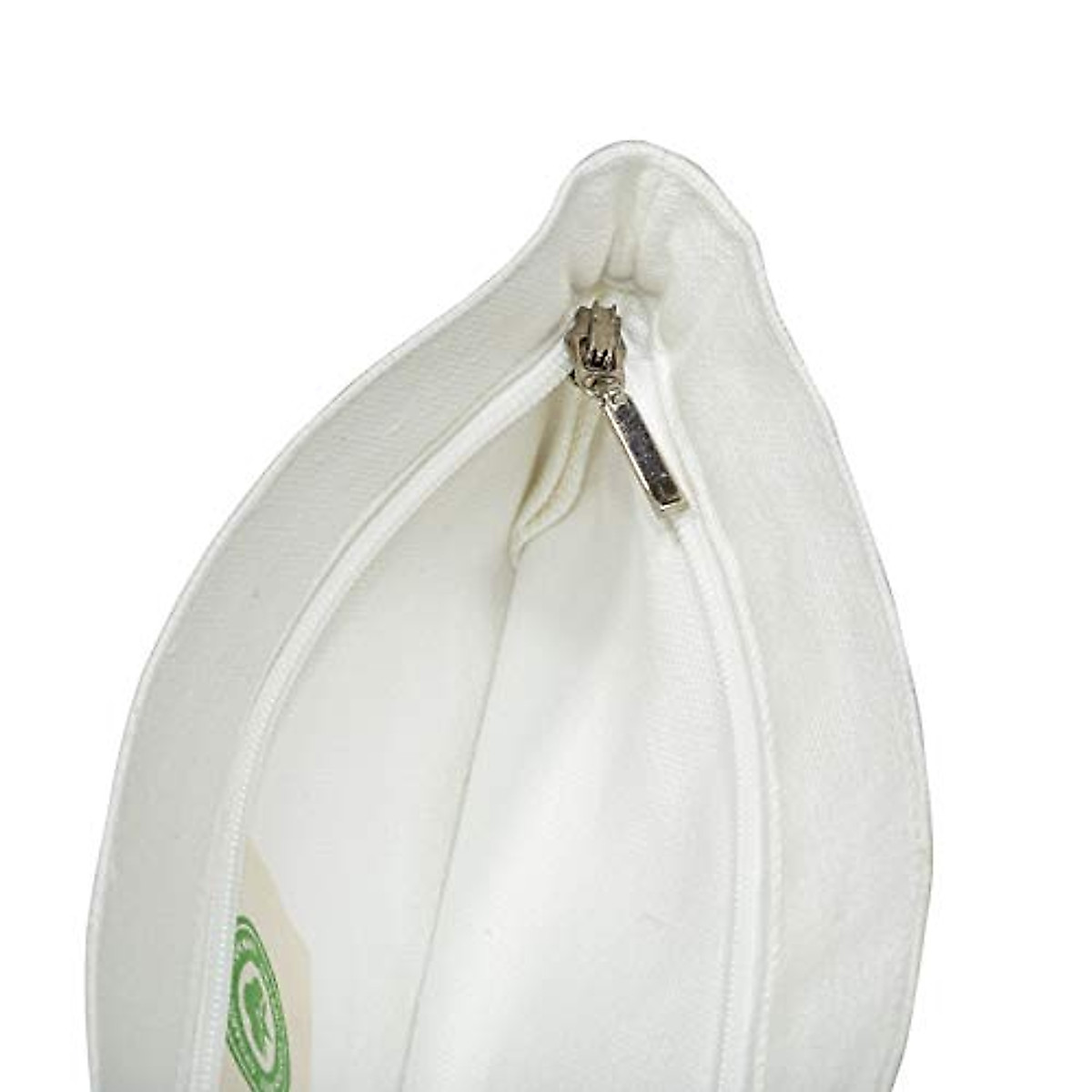 Canvas Pencil Pouch - White Pencil Bags with Zipper - Extremely Sturdy & Organic Cotton Canvas Pencil Case - Fabric Zipper Pouch | Set of 4 Bags Of 12 Oz Each