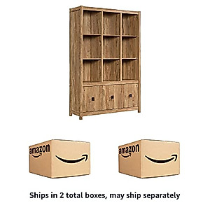 Sauder Cannery Bridge Storage Wall, L: 48.31" x W: 15.59" x H: 71.97", Sindoori Mango finish