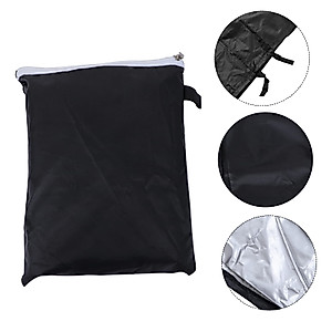 GANAZONO 2pcs outdoor furniture cover black chair covers sectional sofa covers black tablecloths outdoor tablecloths waterproof table cloths Oxford cloth air conditioning cover