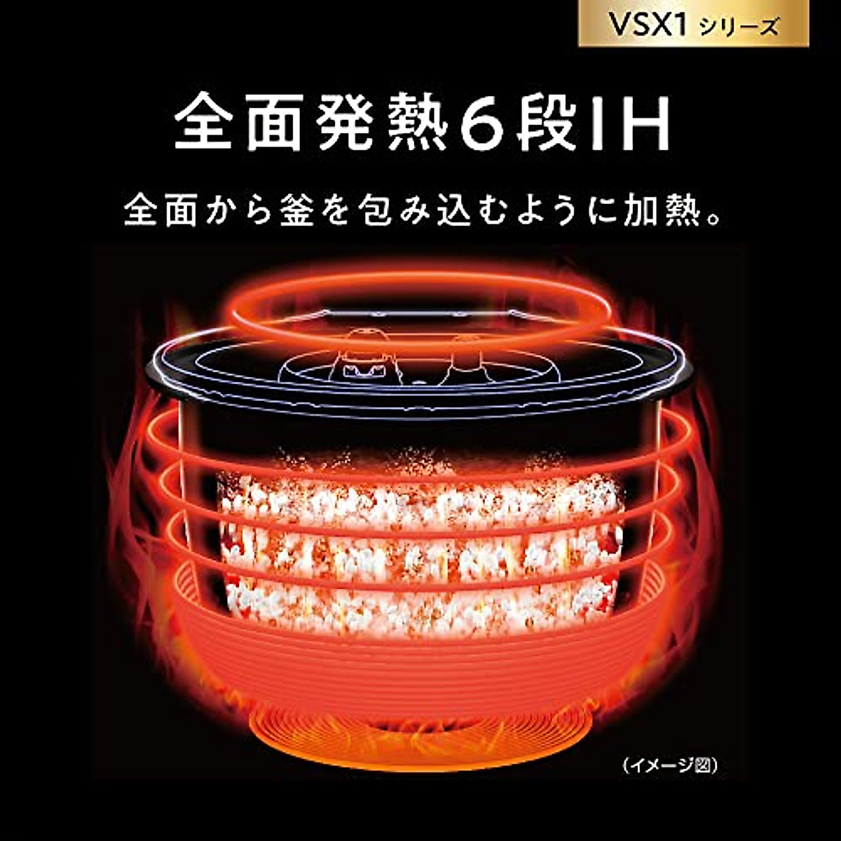 Panasonic SR-VSX181-W Steam & Variable Pressure IH Rice Cooker 10 Go Cook IoT Compatible White 100V