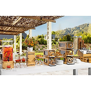 Rosseto BP100 Wide Bamboo Rectangle Surface Display Platter, 14-Inch