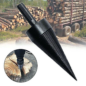 LightInTheBox 6pcs Firewood Log Splitter Drill Bit Removable Cones Wood Splitter Drill Bits Household Electric Split Cone Drill Woodworking 32-42mm for Hand Drill Stick