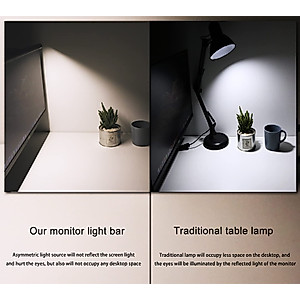 Computer Monitor Light, SevenMin Screen Monitor Light Bar with 3 Different Light Modes, Freely Adjust The Brightness of The Screen Light. USB Powered Monitor Lamp for Desk/Gaming/Home/Office