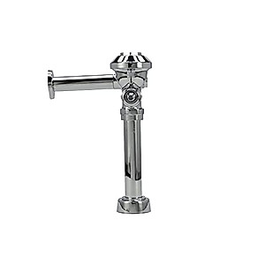 Zurn Z6000-YB-YC Aquaflush Exposed Manual Diaphragm Flush Valve with 3.5 GPF, Sweat Solder Kit, Cast Wall Flange in Chrome