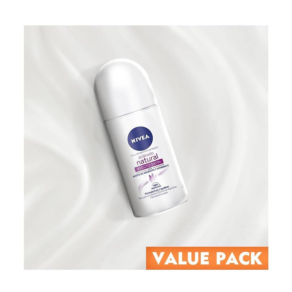 Nivea Deodorant Whitening Pack of 4 Aclarado Natural 50 milliliters 1.7 Fl Oz, 50.0 milliliters