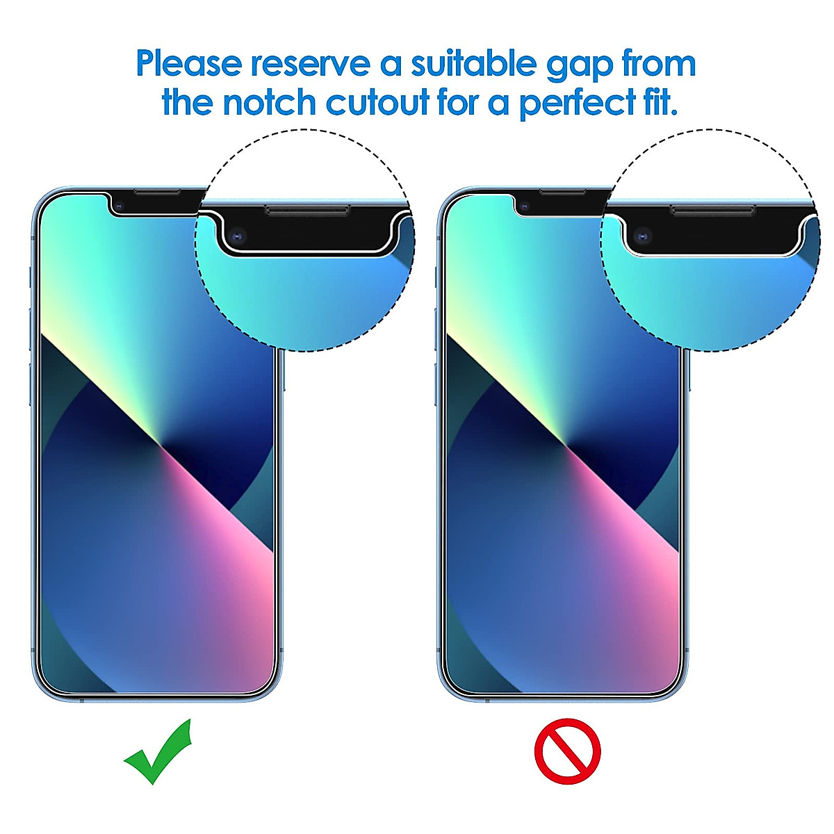 JETech Privacy Screen Protector Compatible with iPhone 13 mini 5.4-Inch, Anti Spy Tempered Glass Film, Case Friendly, 2-Pack